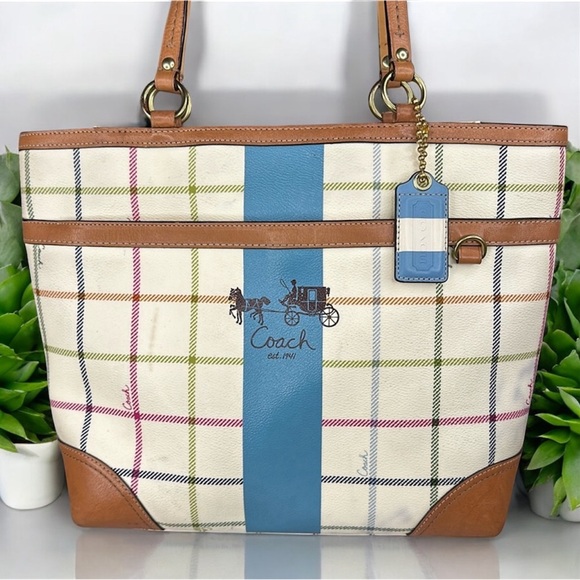 Coach | Bags | Coach Vintage 941 Plaid Bag | Poshmark